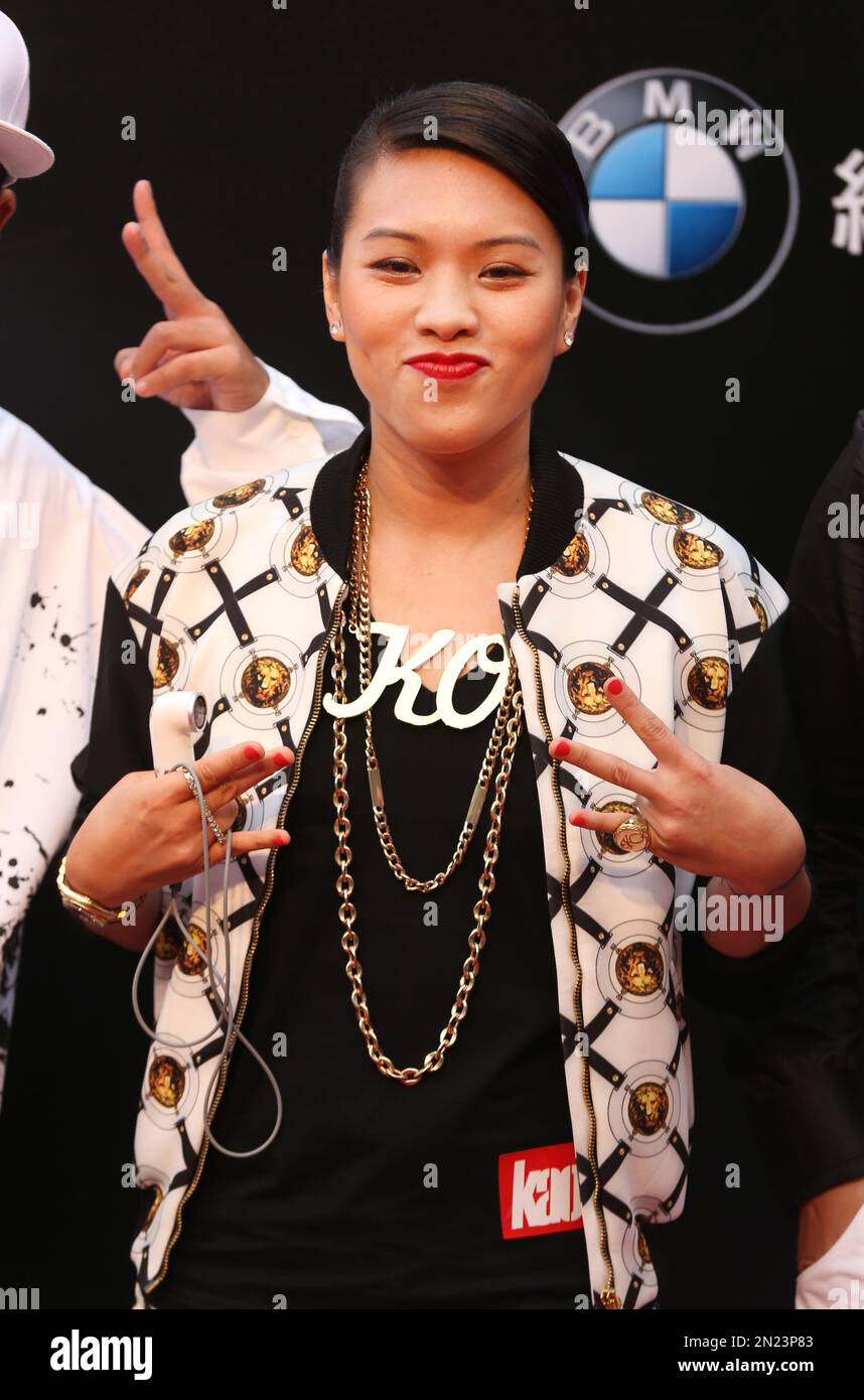 Taiwanese singer MISS KO smiles as she arrives at the 26th Golden ...