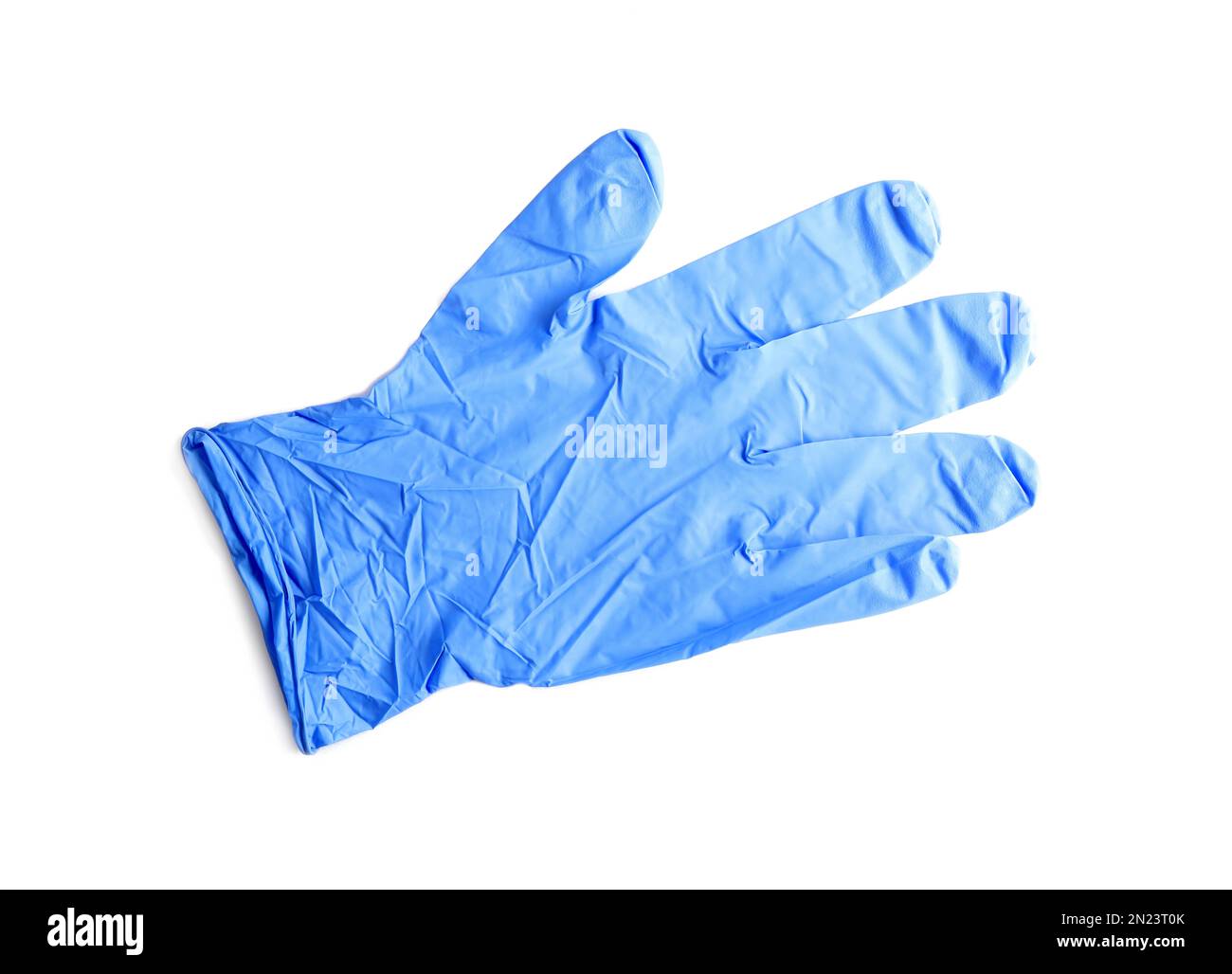Top view blue glove Cut Out Stock Images & Pictures - Alamy
