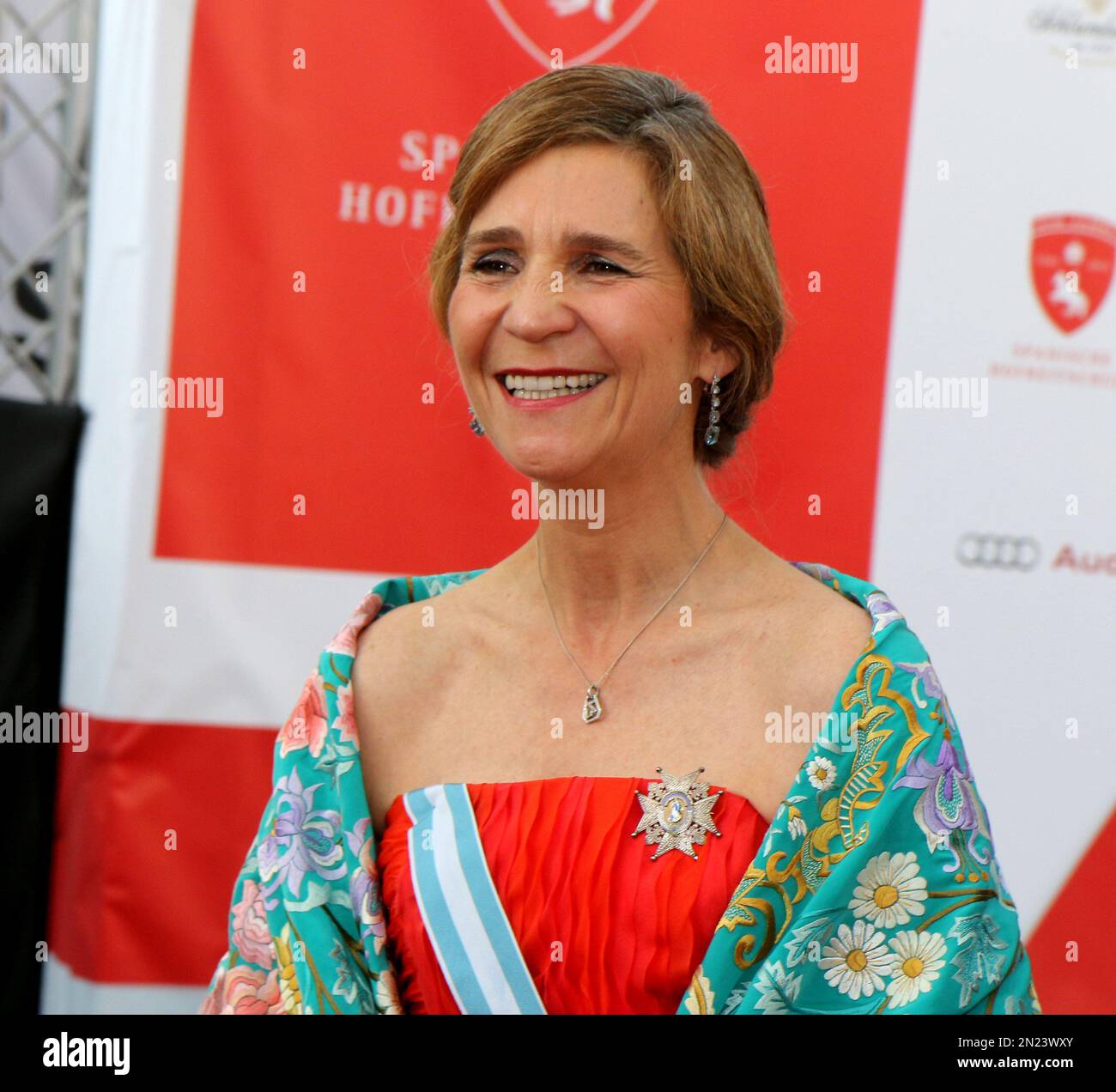 Spanish Infanta Elena de Borbon arrives for a horse show at the 450th ...