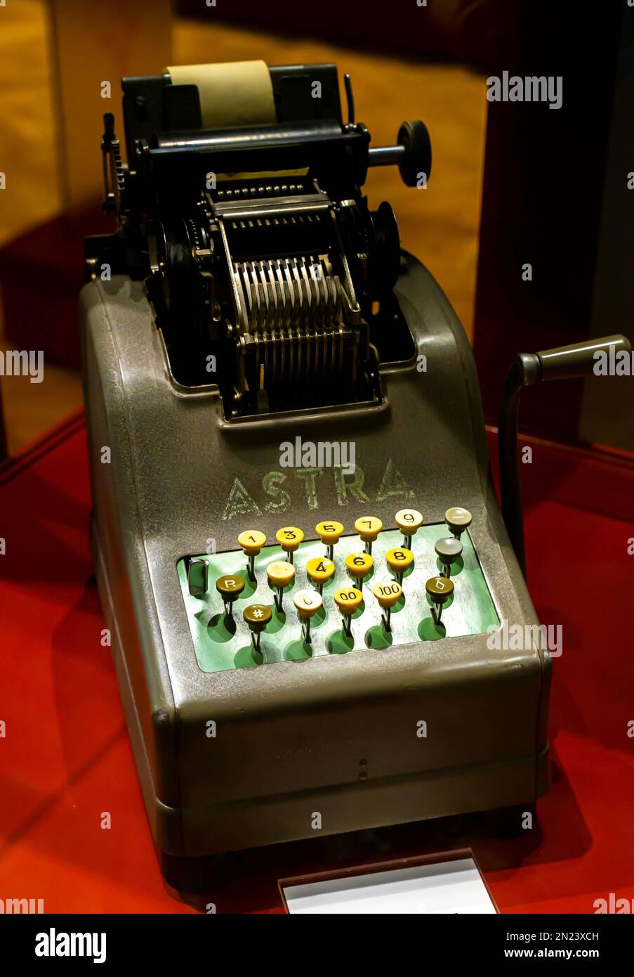 Vintage Astra adding machine, 1920's, Germany Stock Photo - Alamy