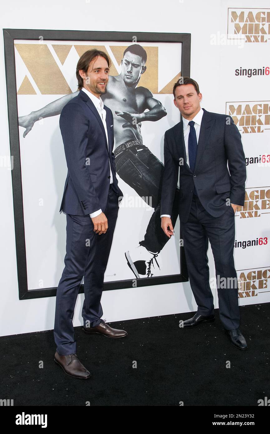 Reid Carolin, left, and Channing Tatum arrive at the Los Angeles ...