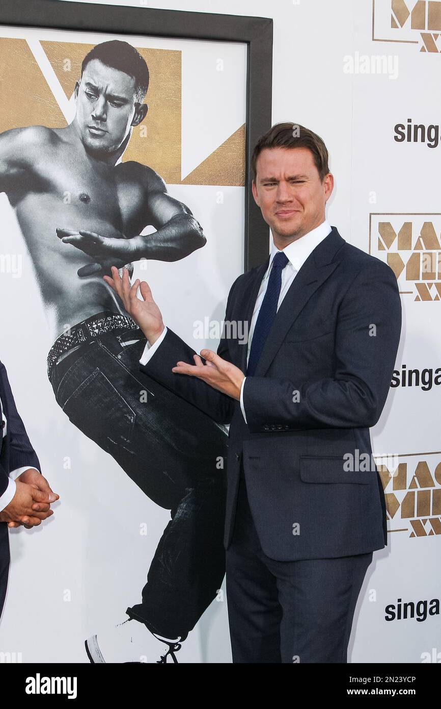 Channing Tatum arrives at the Los Angeles premiere of "Magic Mike XXL ...