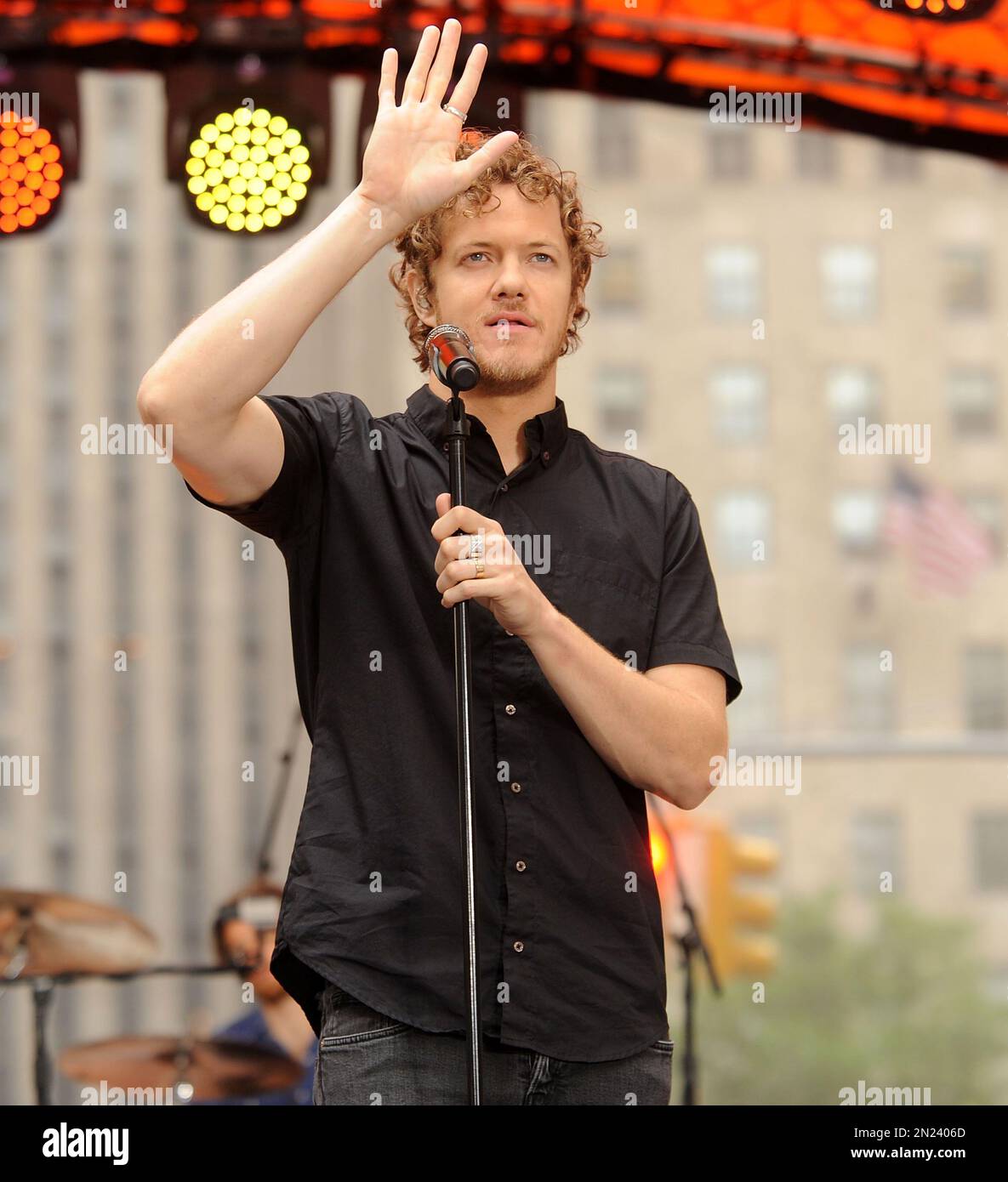 Lead singer Dan Reynolds of Imagine Dragons performs on NBC's "Today ...