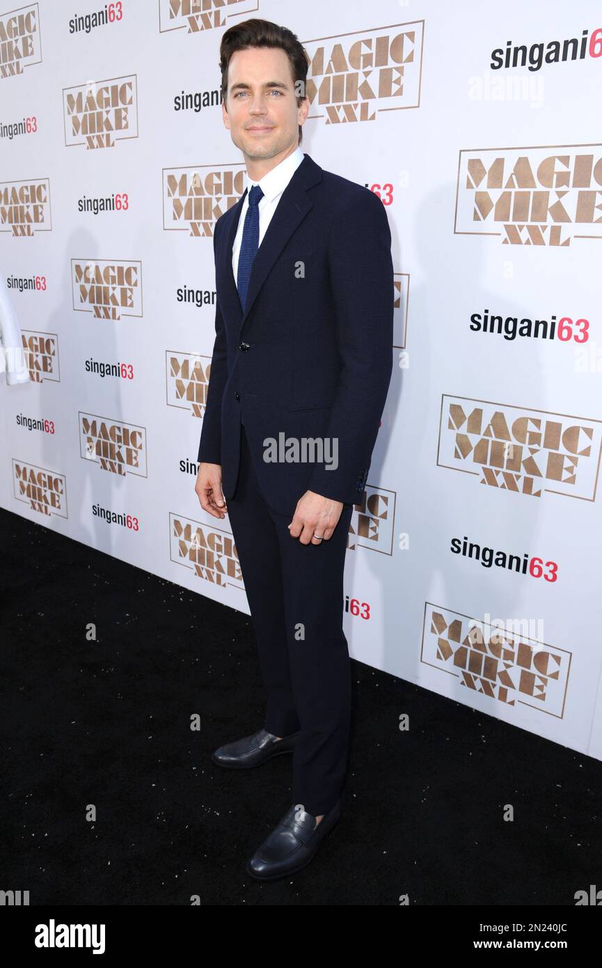 Matt Bomer arrives at the Los Angeles premiere of "Magic Mike XXL" at ...