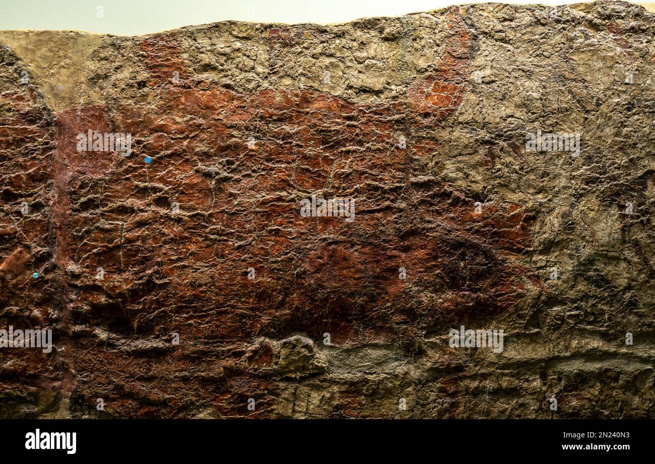 Bull scene on stone ancient painting hi-res stock photography and ...