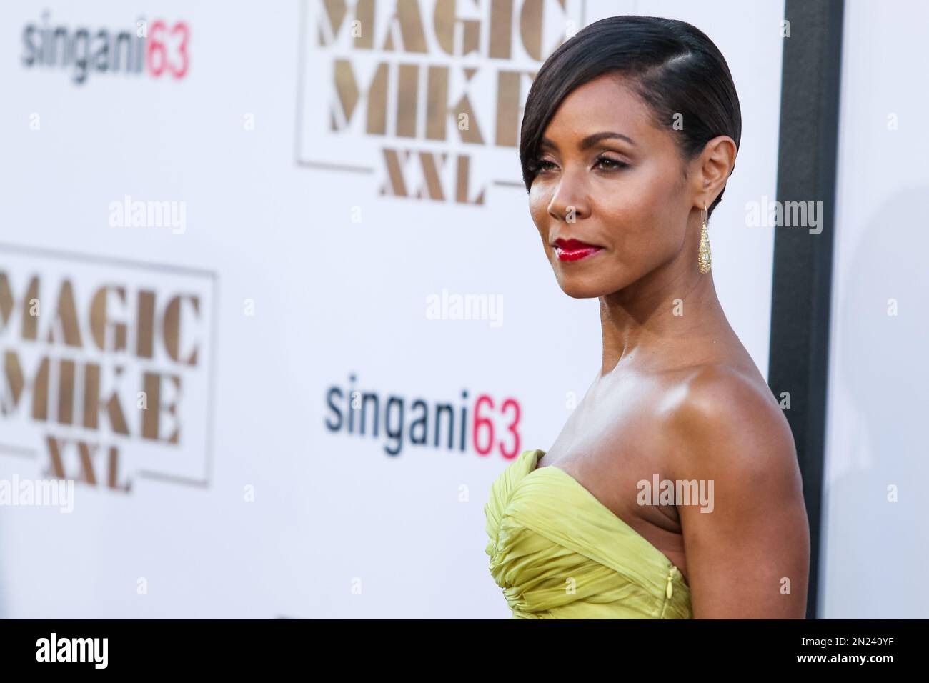 Jada Pinkett Smith arrives at the Los Angeles premiere of "Magic Mike ...
