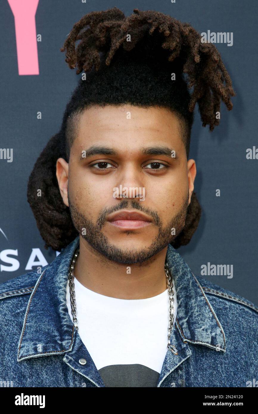 The Weeknd arrives at the LA Premiere of "Amy" at The Theater at ...