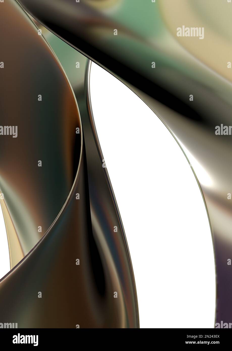 Dark gold bending metal plate Abstract, dramatic, modern, luxurious and ...