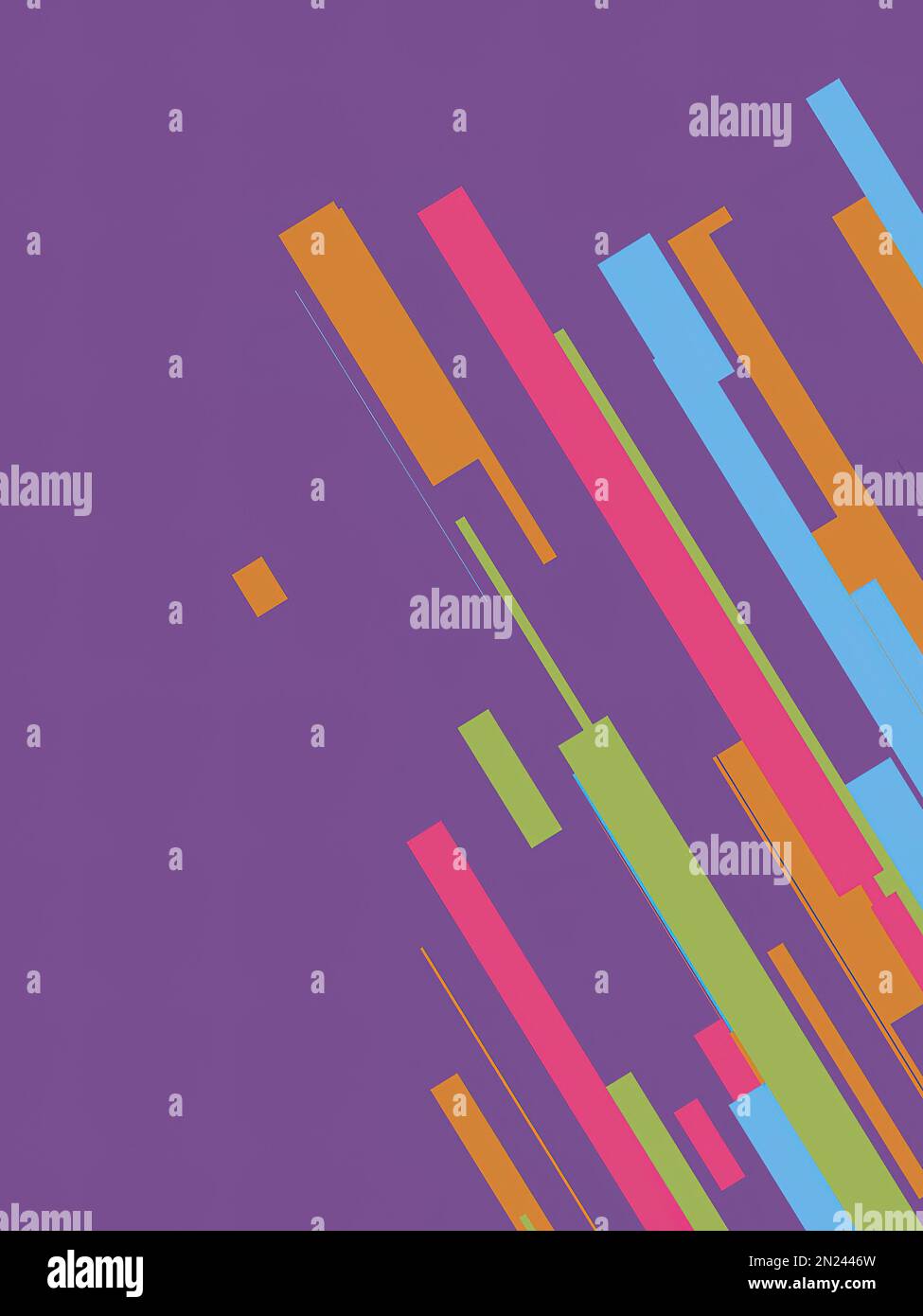 Geometric art with a mix of rectangular shapes in modern colors Stock ...