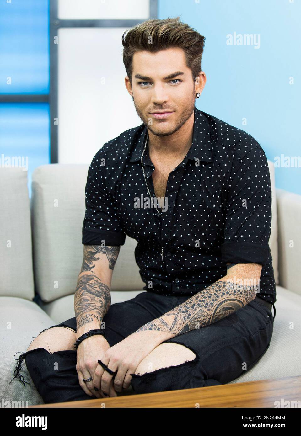 Singer Adam Lambert seen on Global's "The Morning Show" on Monday, June ...
