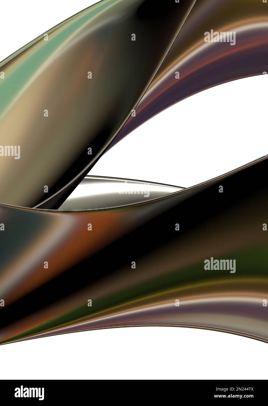 Abstract, dramatic, modern, luxurious and exclusive 3D rendering graphic design element ...