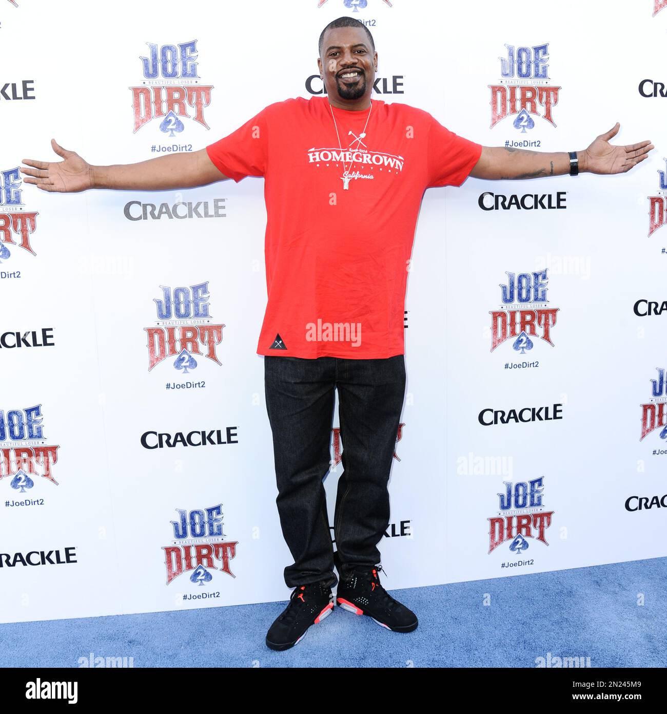 Gerald Johnson arrives at the LA Premiere of "Joe Dirt 2: Beautiful ...