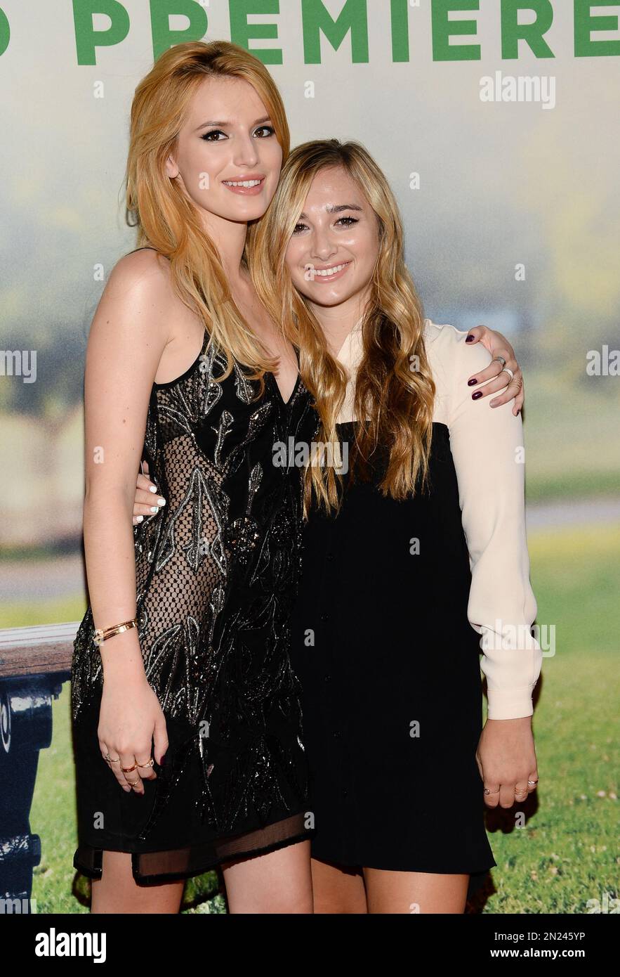 Actresses Bella Thorne, left, and Alexa Yarnell attend the world premiere of "Ted 2" at the ...