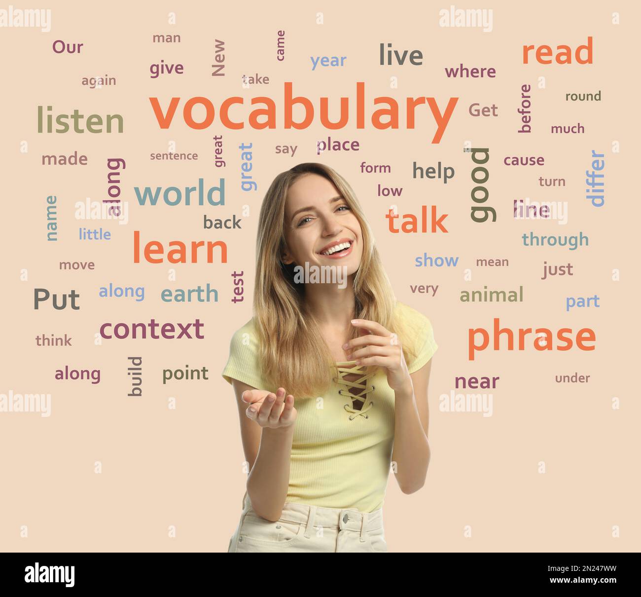 Grammar concept word cloud background hi-res stock photography and ...