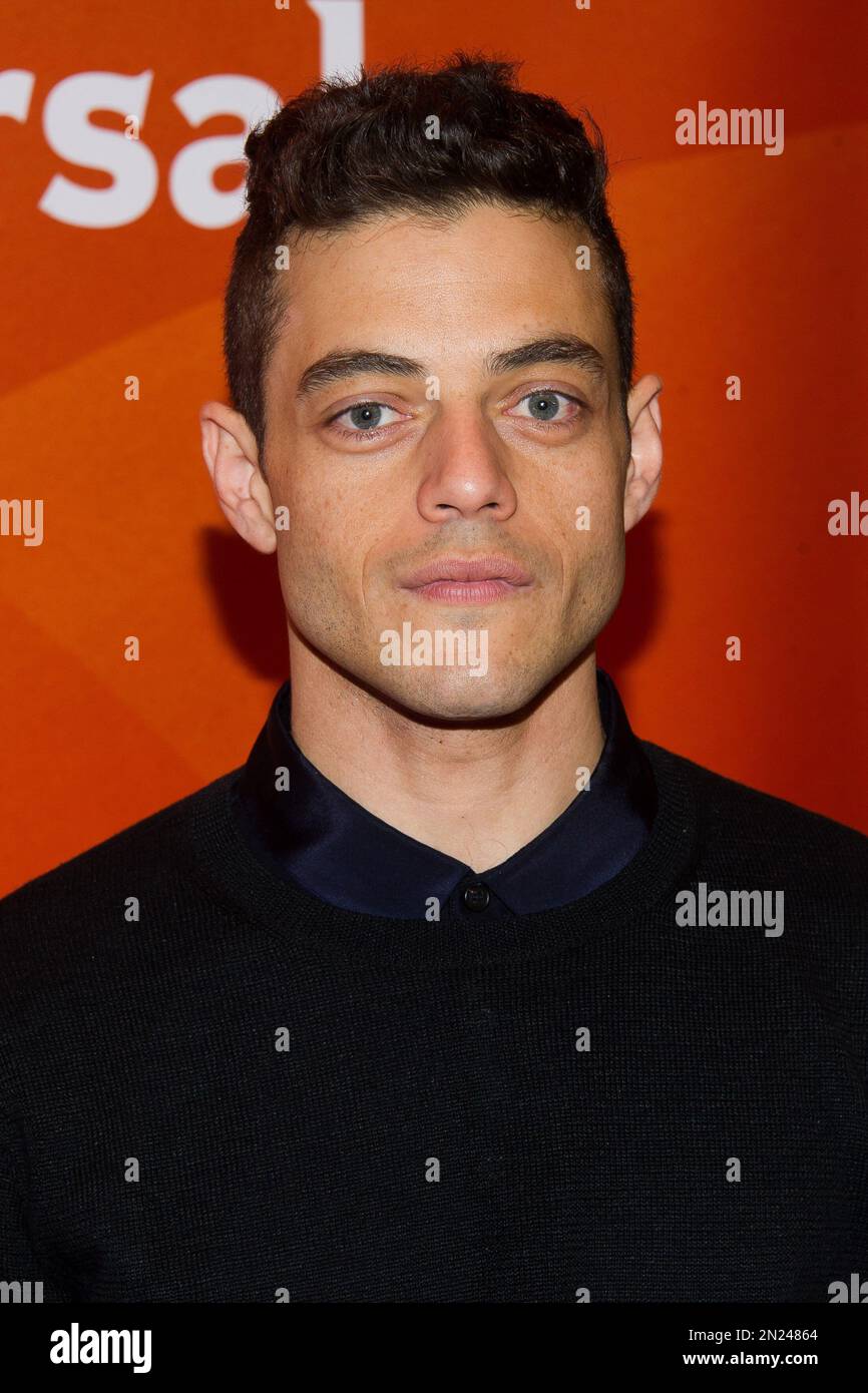 Rami Malek arrives at the NBCUniversal New York Summer Press Day event ...