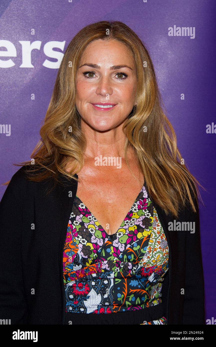 Peri Gilpin arrives at the NBCUniversal New York Summer Press Day event ...