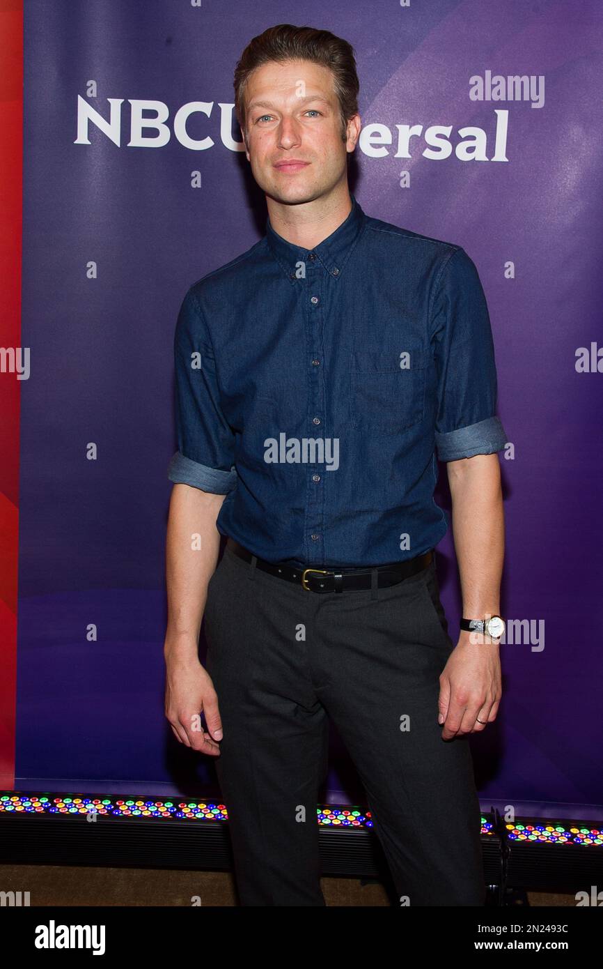 Peter Scanavino arrives at the NBCUniversal New York Summer Press Day ...
