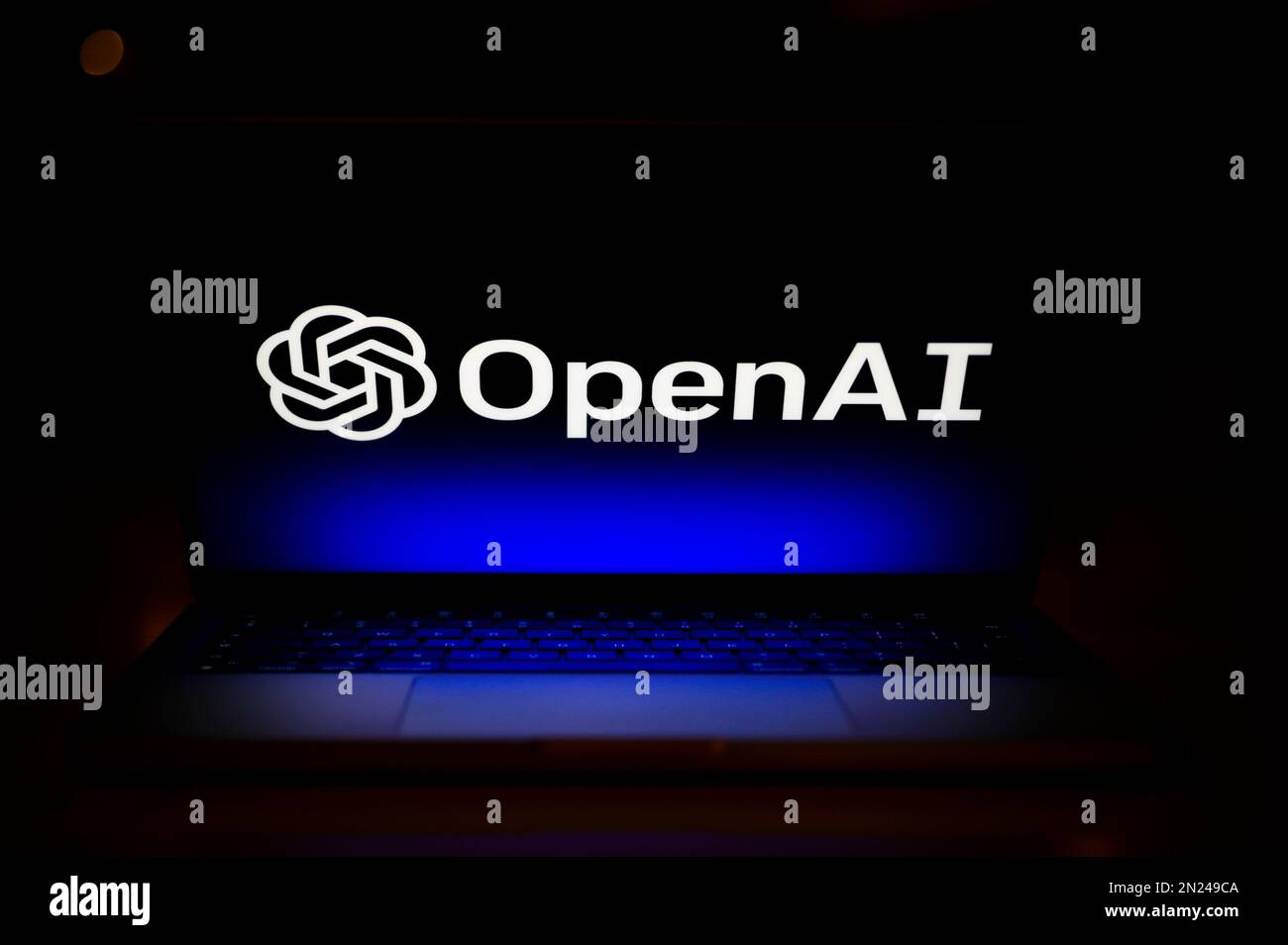 The Google and OpenAI logos are seen in this photo illustration in ...