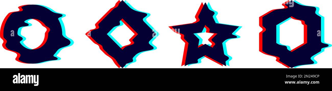 Distorted star Cut Out Stock Images & Pictures - Alamy