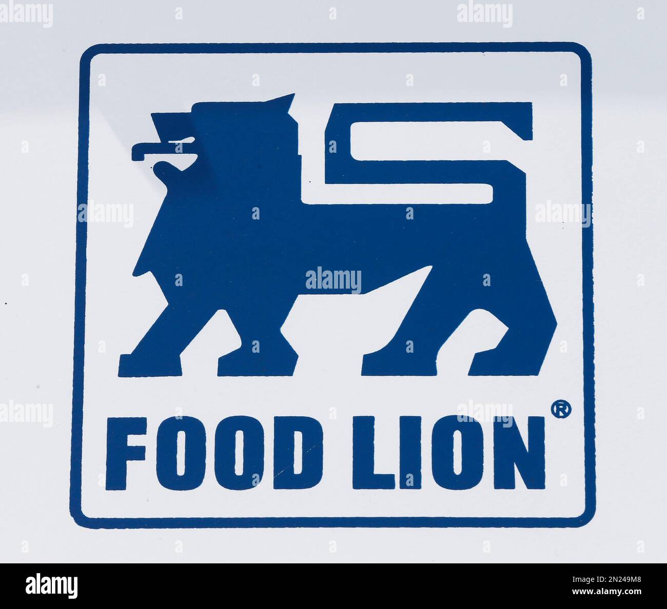 A Food Lion grocery store logo is on display at a Food Lion store in ...