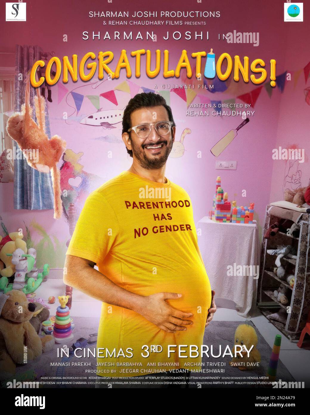CONGRATULATIONS, (aka CONGRATULATIONS!), poster, Sharman Joshi, 2023. © Rupan Entertainment ...