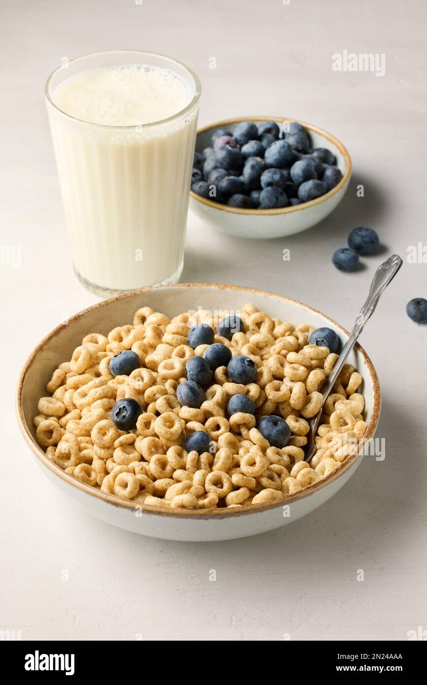 Bowl Of Cheerios And Milk