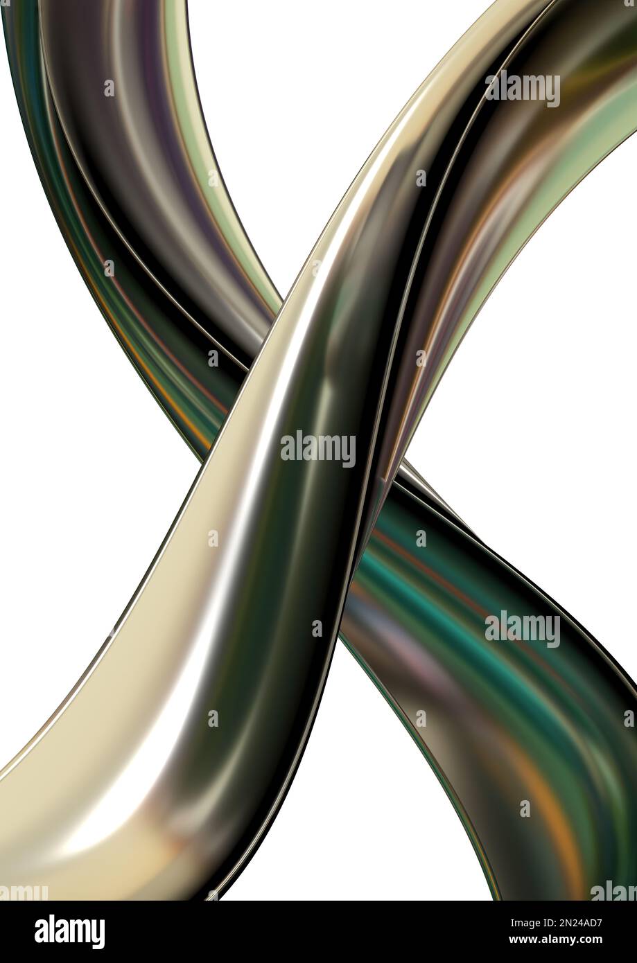 Dark gold curved metal plate X shape Abstract, dramatic, modern ...