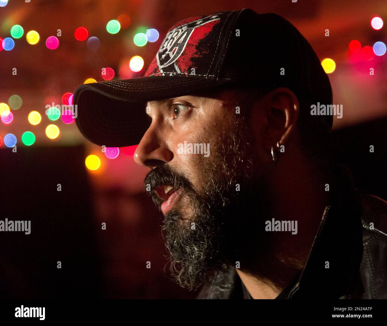 Faisal Mustafa, lead vocalist for the Iraqi heavy metal band ...