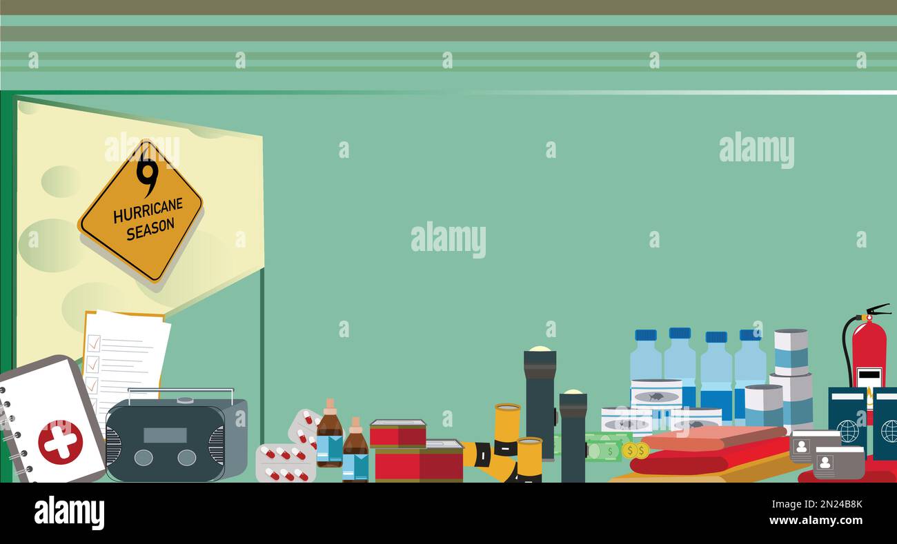 Hurricane preparedness week, Design Illustration. Banner, Advertising ...