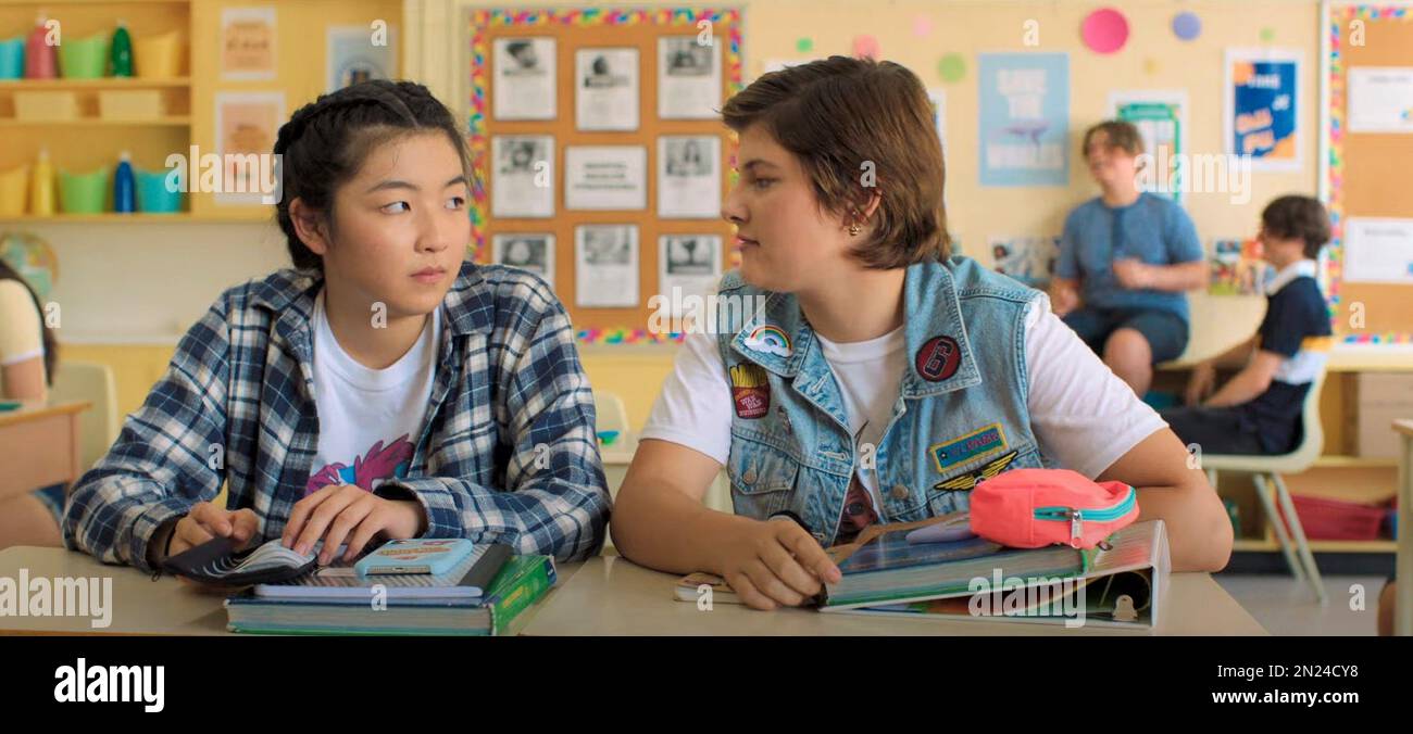 ERIN'S GUIDE TO KISSING GIRLS, from left: Jesyca Gu, Elliot Stocking, 2022. © Quiver ...