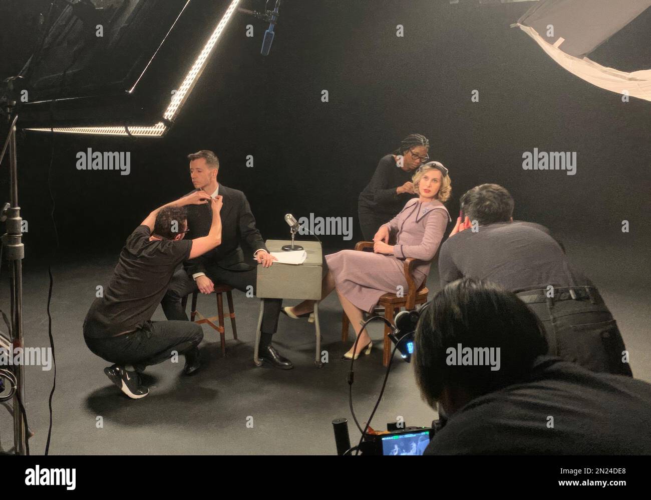 FRAMING AGNES, from left: Chase Joynt, Zackary Drucker, on set, 2022 ...