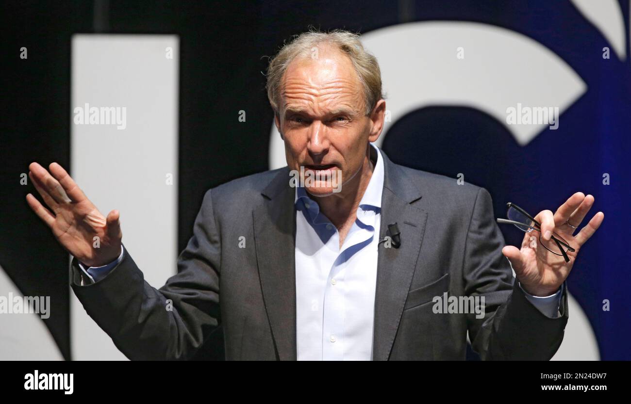 English computer scientist Tim Berners Lee, best known as the inventor ...