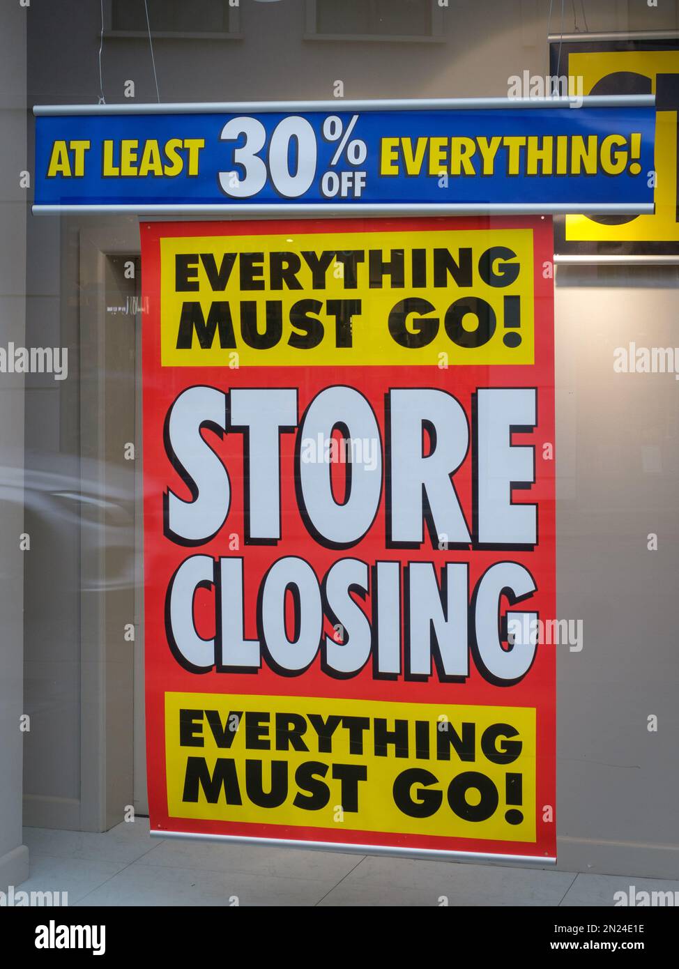 Store closing everything must go hi-res stock photography and images ...