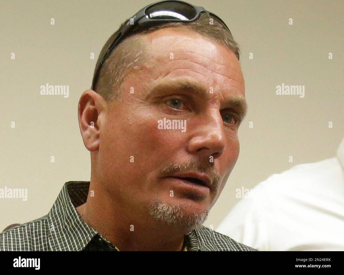 In this April 20, 2015, photo, Megan Huntsman's estranged husband ...