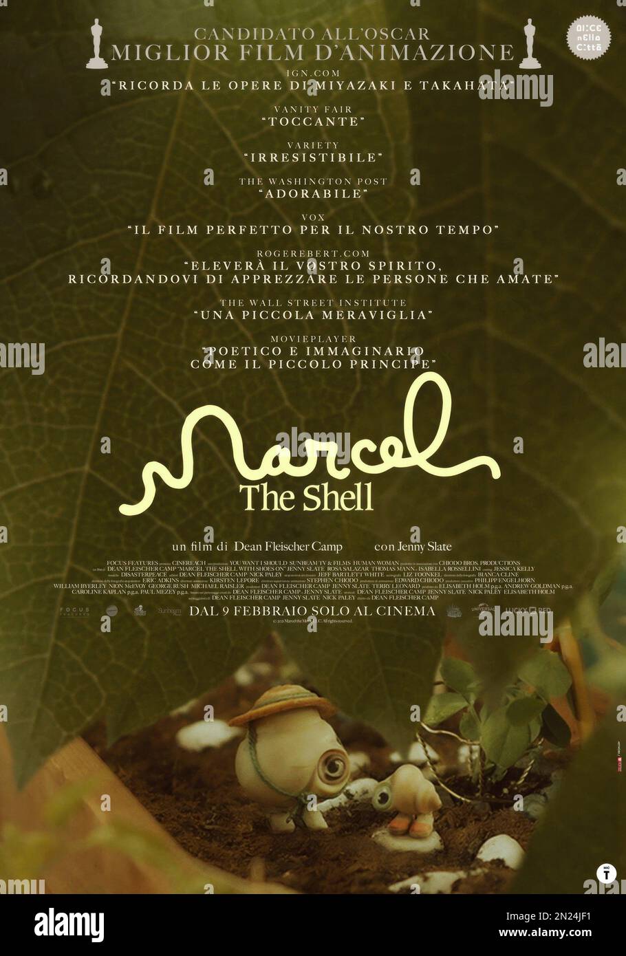 MARCEL THE SHELL WITH SHOES ON, Italian poster, from left: Connie (voice: Isabella Rossellini ...