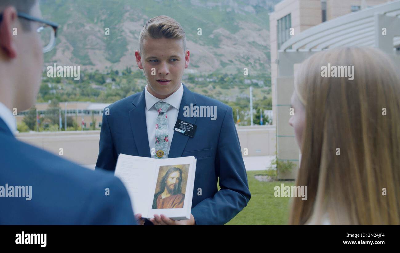 THE MISSION, a young LDS missionary, 2022. © Film Movement / Courtesy ...