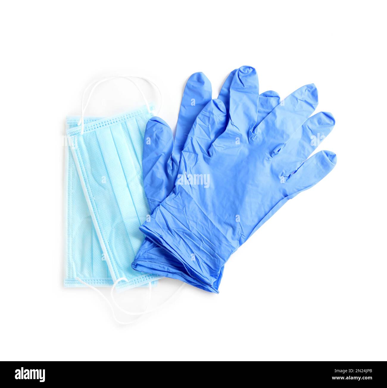 Medical face masks protective gloves Cut Out Stock Images & Pictures ...