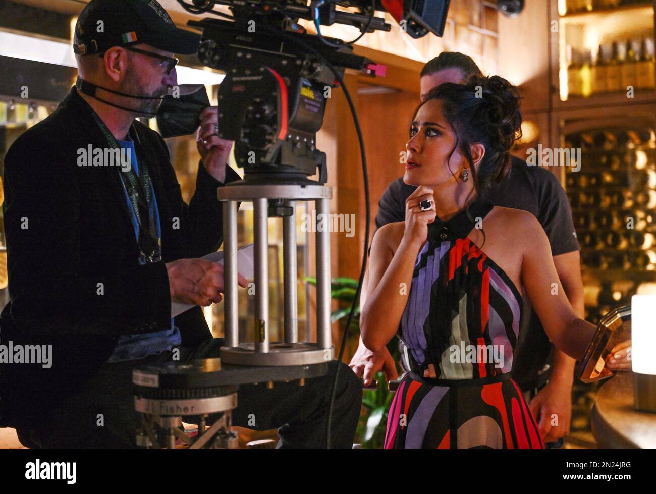 MAGIC MIKE'S LAST DANCE, from left: director Steven Soderbergh, Salma ...
