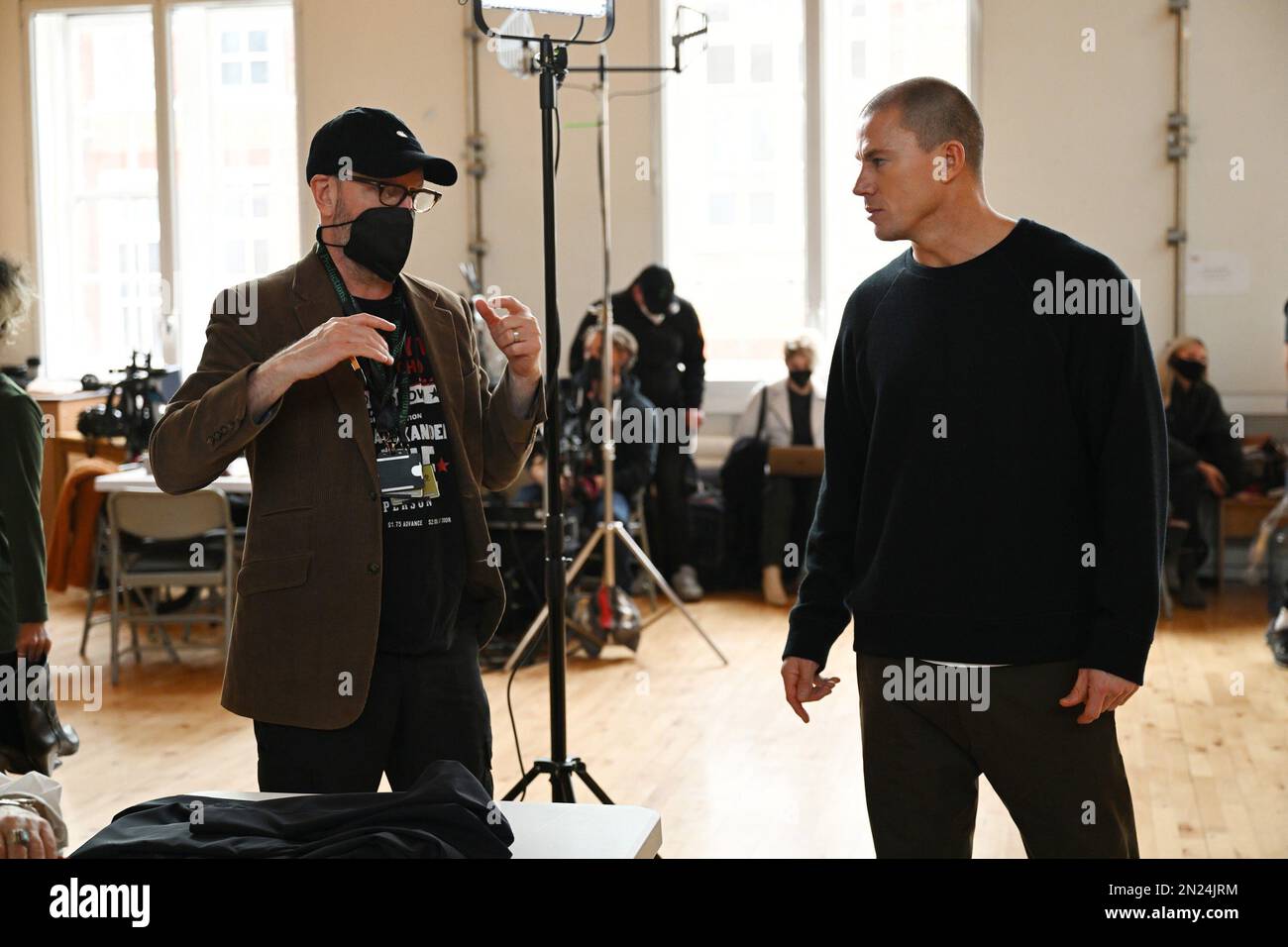 MAGIC MIKE'S LAST DANCE, from left: director Steven Soderbergh ...