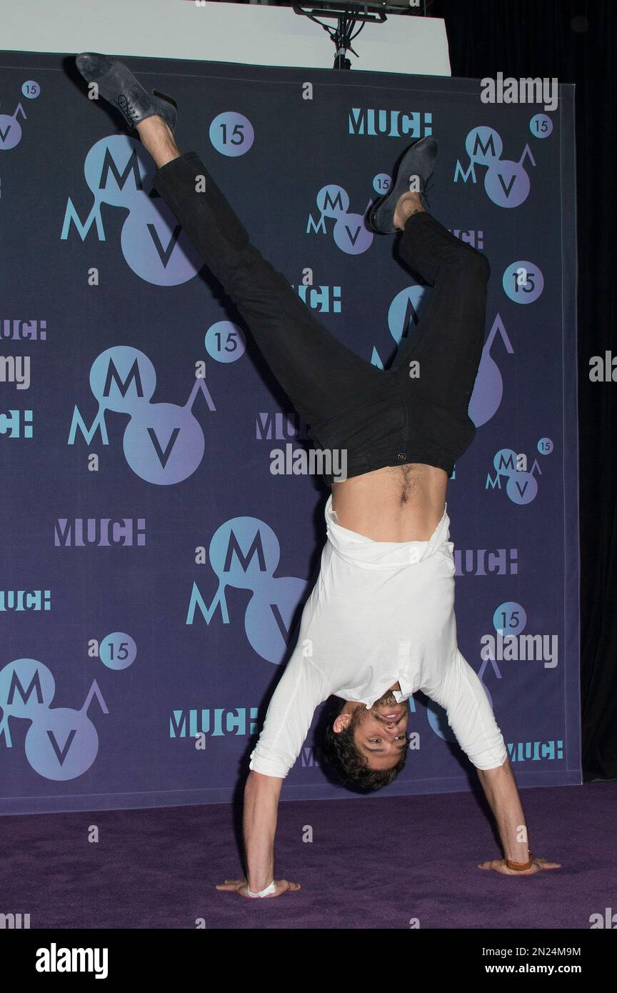 Tyler Posey poses in the press room at the Much Music Video Awards on ...