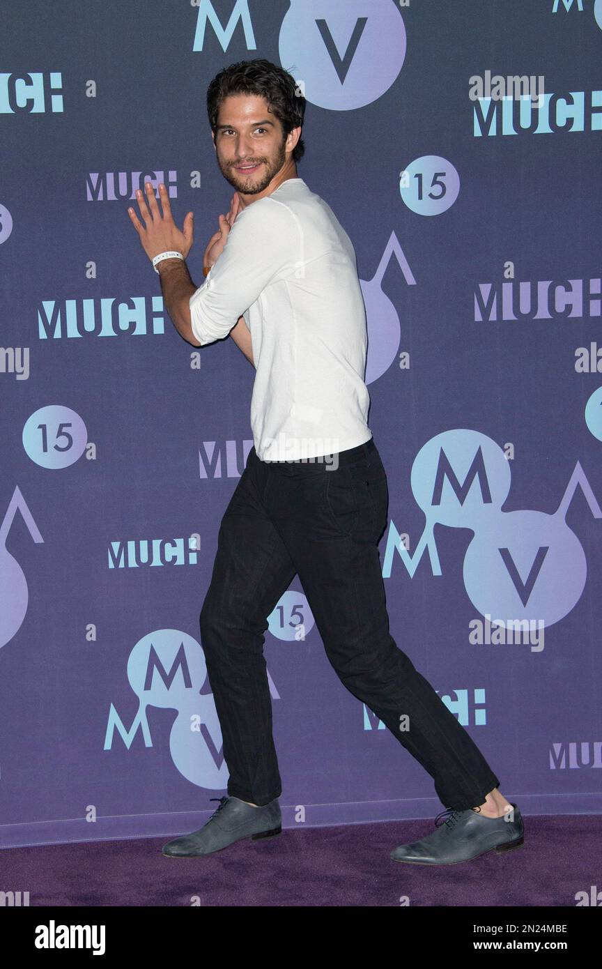 Tyler Posey poses in the press room at the Much Music Video Awards on ...
