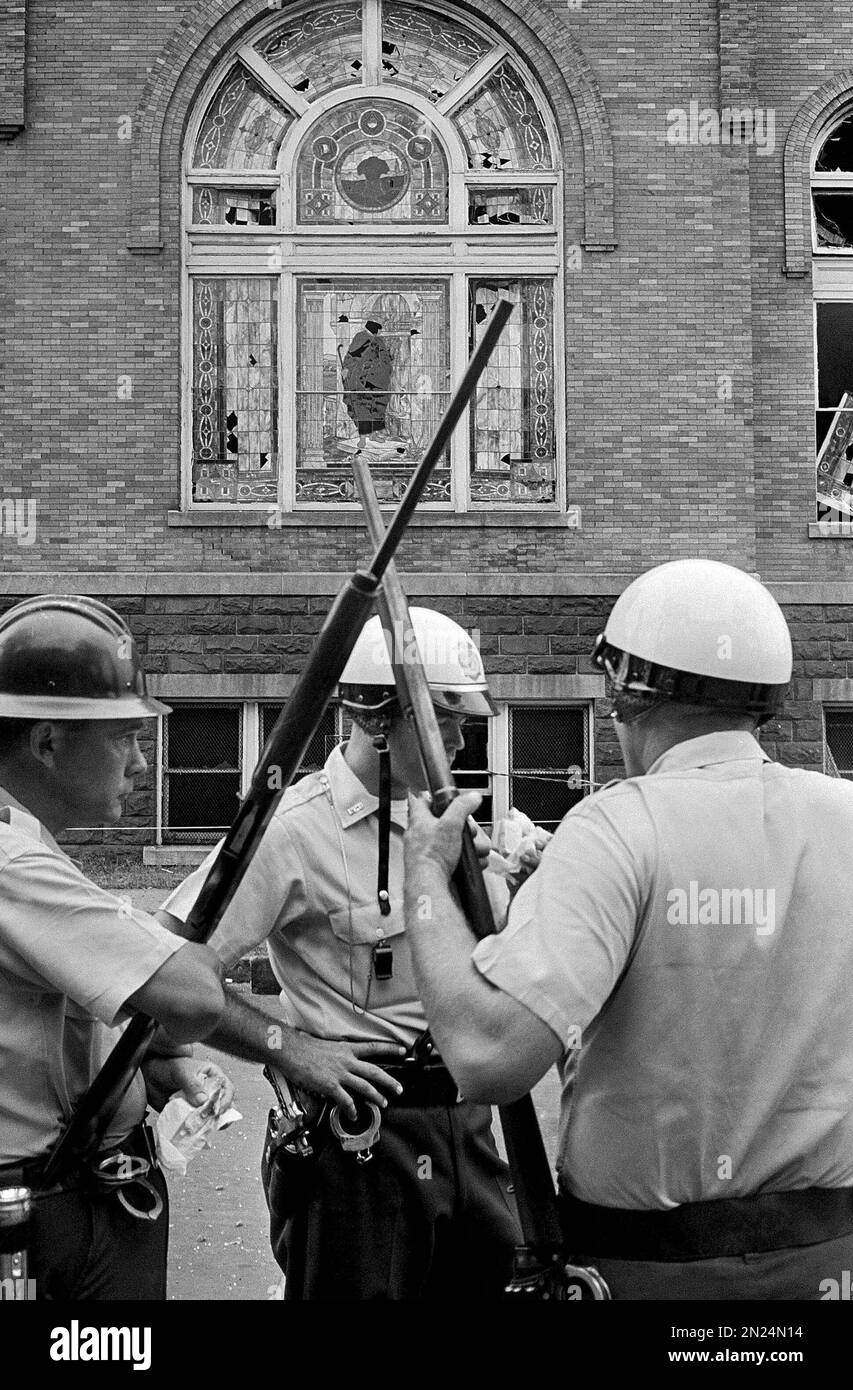 FILE - In this Sept. 15, 1963 file photo, police officers stand guard ...