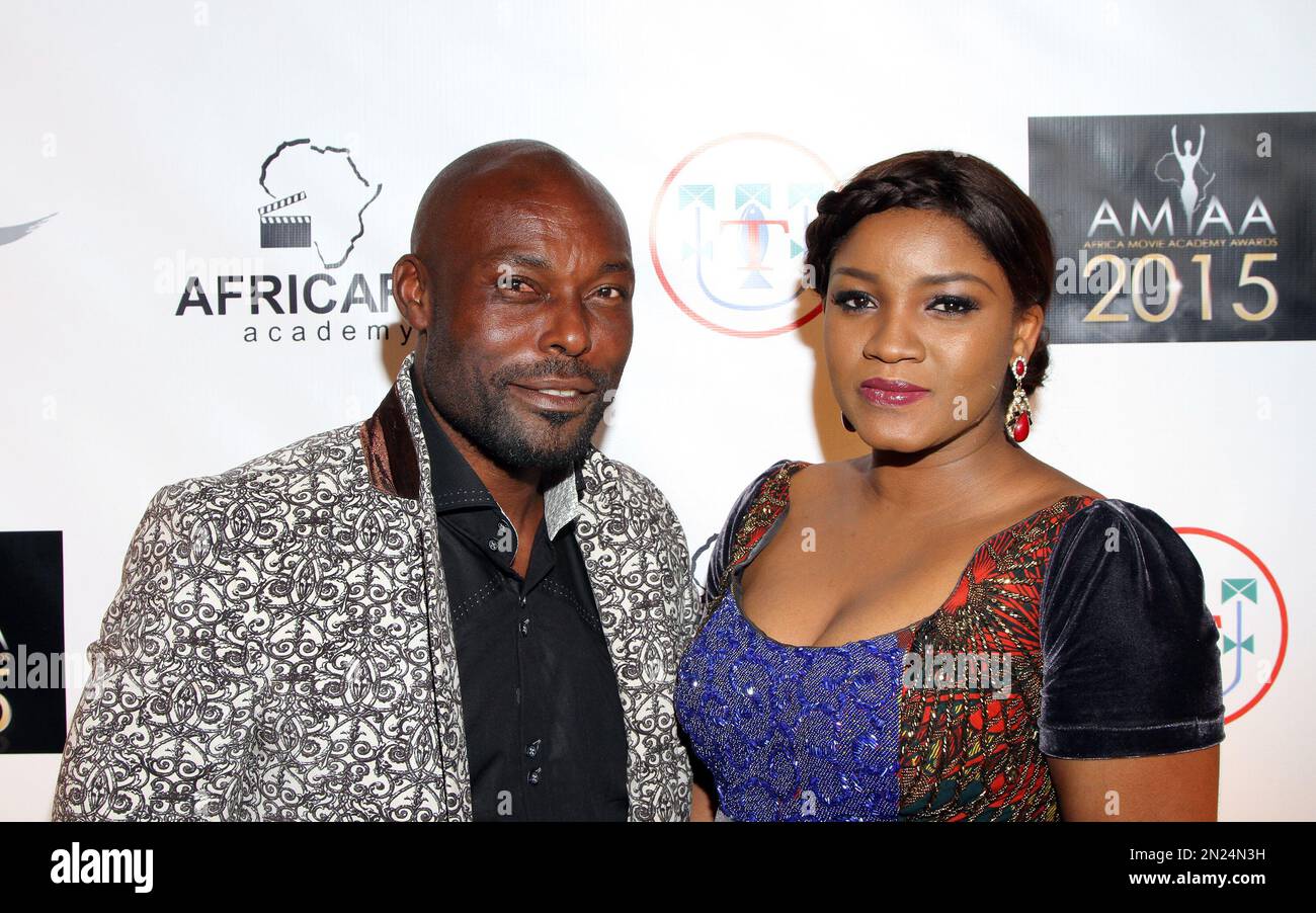Hatian actor Jimmy Jean-Louis and Nigerian actress Omotola Jalade ...