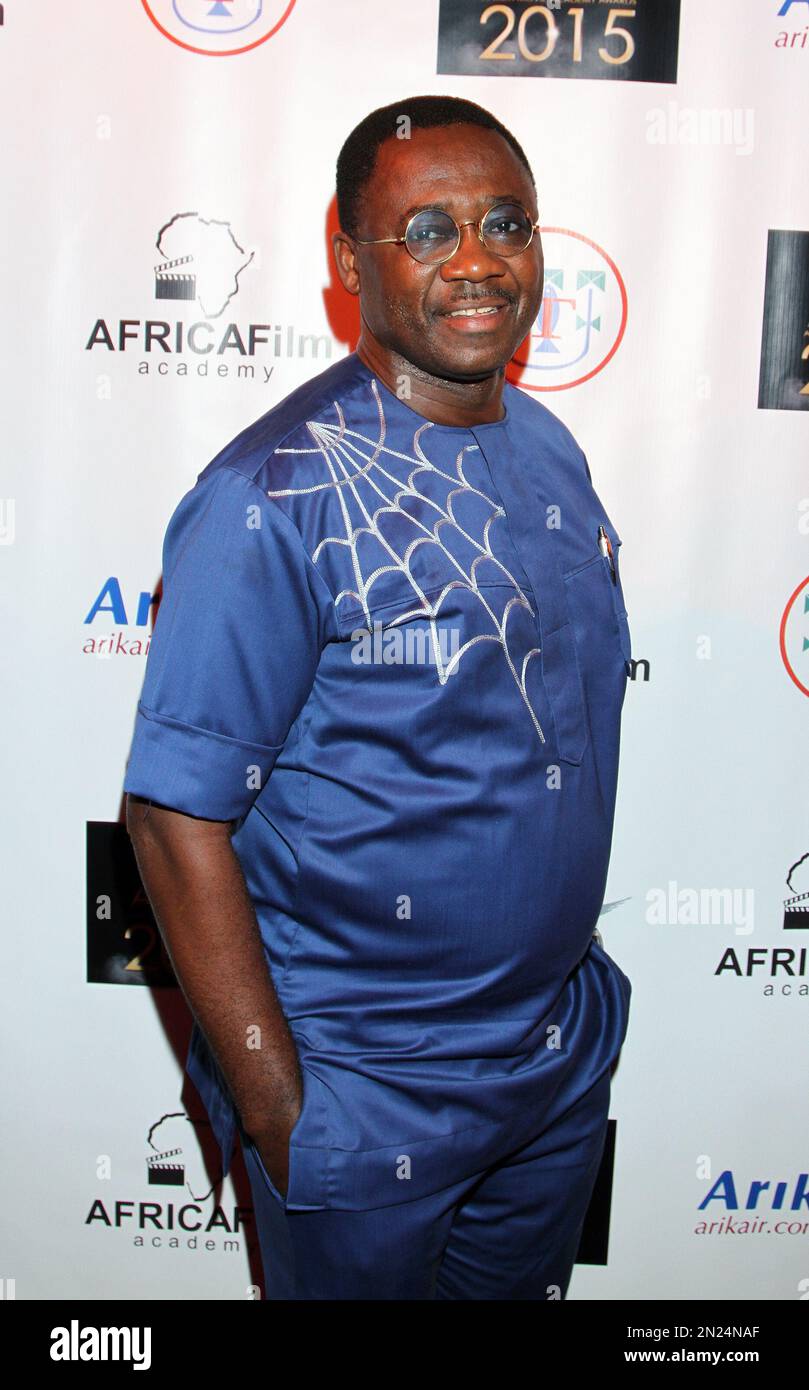 Nigerian actor Chidi Mokeme seen at 2015 AMAA Nominations Dinner at H.O ...
