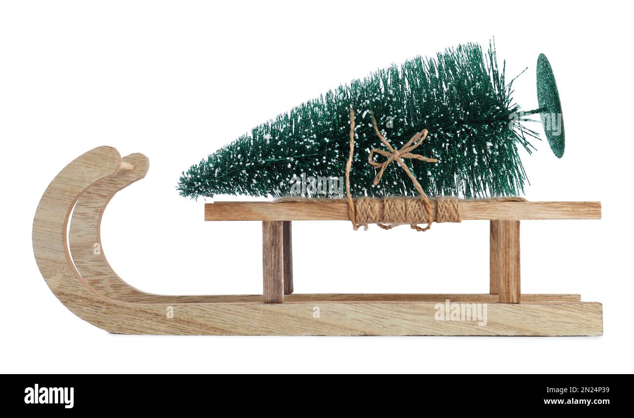 Green wood sleigh hi-res stock photography and images - Alamy