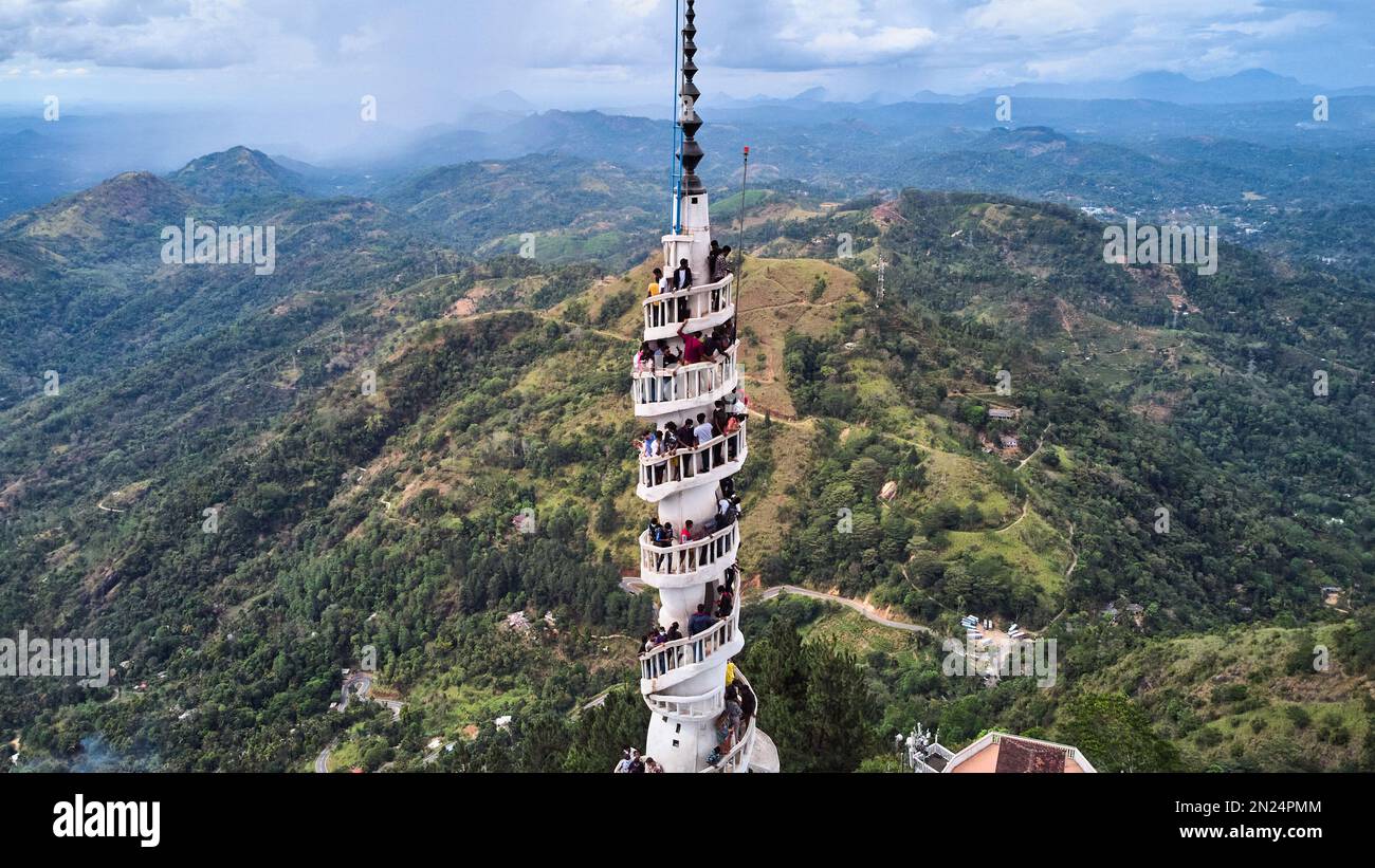 Aerial view of Ambuluwawa Tower in central Sri Lanka Stock Photo - Alamy
