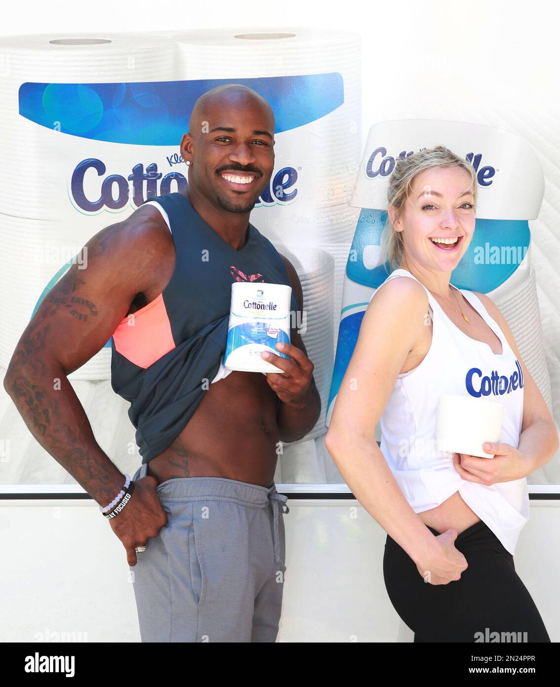 Dovlett Quince, from The Biggest Loser, and Cottonelle spokeswoman ...
