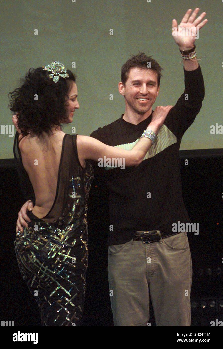 FILE - In this April 3, 1998 file photo, designer Todd Oldham waves ...