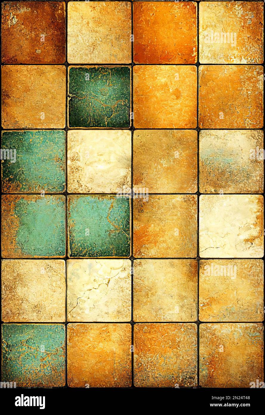 Colorful vintage tile surface abstract background. Decorative ceramic ...