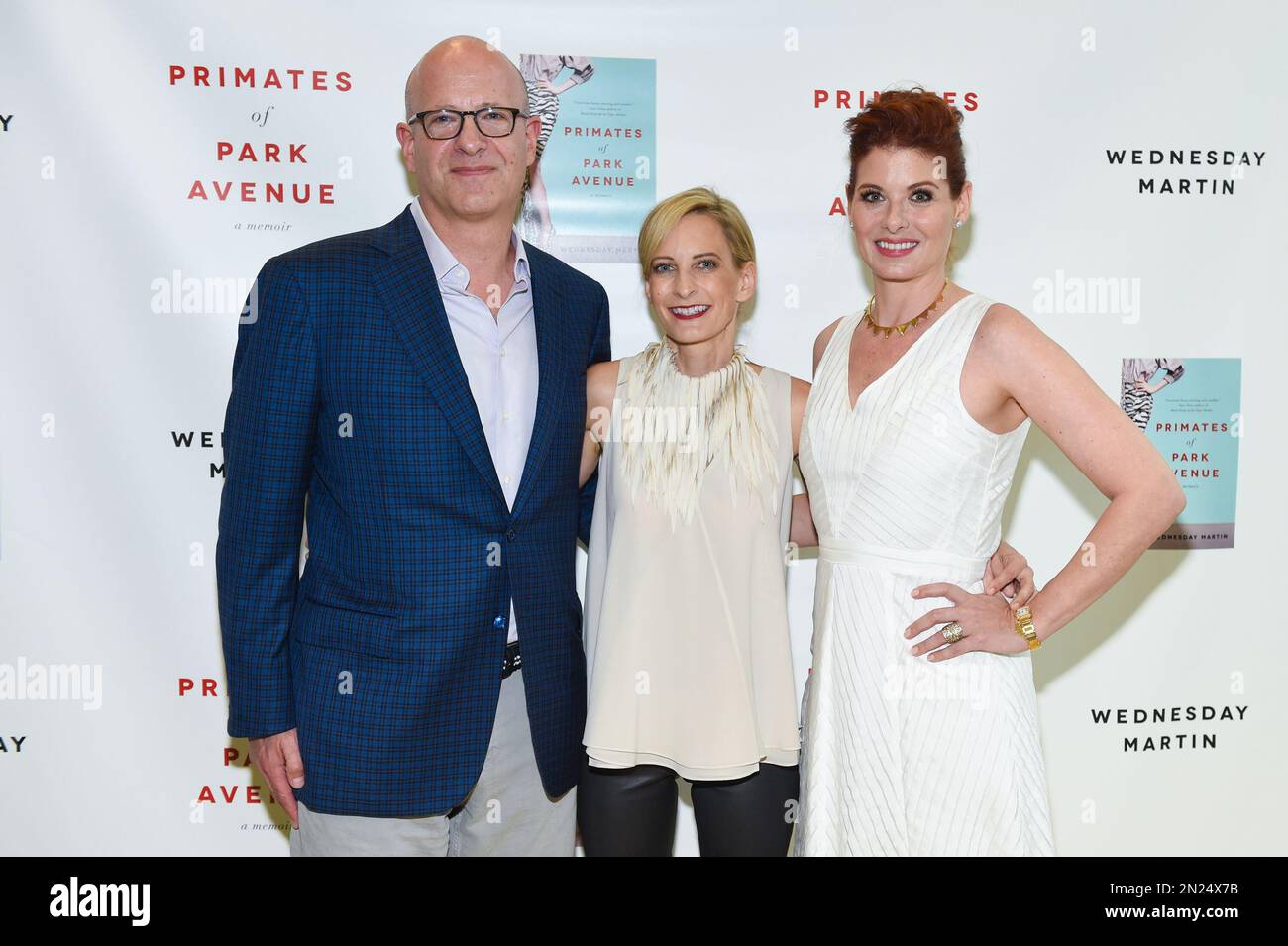 Actress Debra Messing, middle, author Wednesday Martin, right, and Joel ...